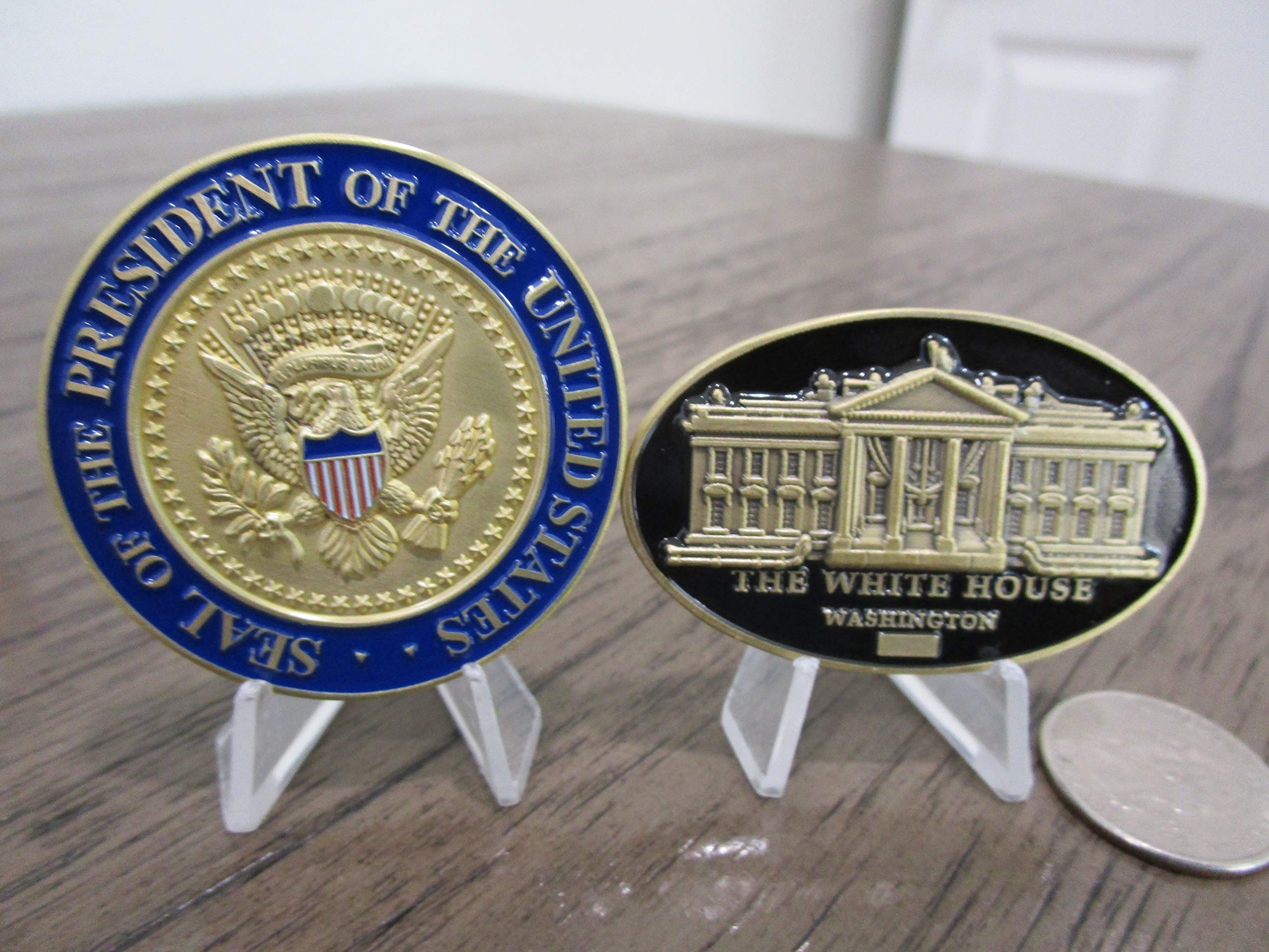 Set of 2 Barack Obama 44th President of The United States Challenge Coins