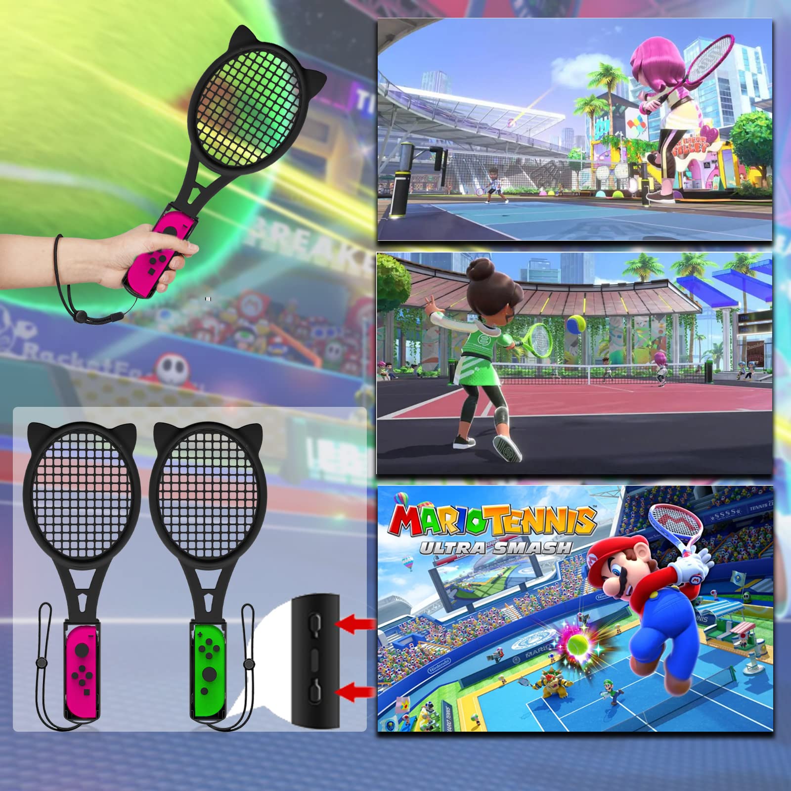 Switch Sports Accessories Bundle-SLLFLY 12 in 1 Nintendo Switch Sports Kit Compatible with Switch/Switch OLED Nintedo Sports Games