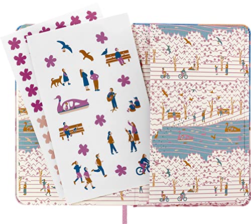 Moleskine Limited Edition 2023 Weekly Notebook Planner Sakura, 18M, Pocket, Bird, Hard Cover (3.5 x 5.5)
