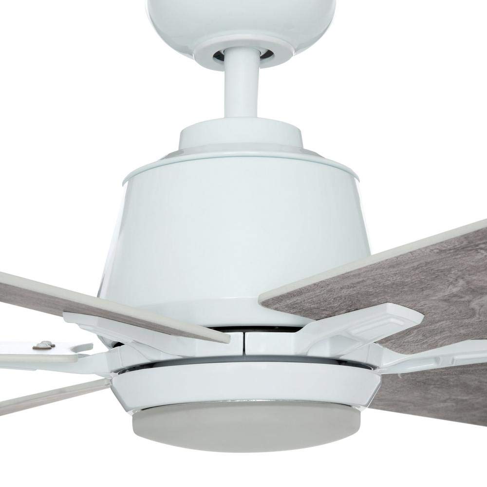 Kensgrove 64 in. Integrated LED White Ceiling Fan with Light and Remote Control