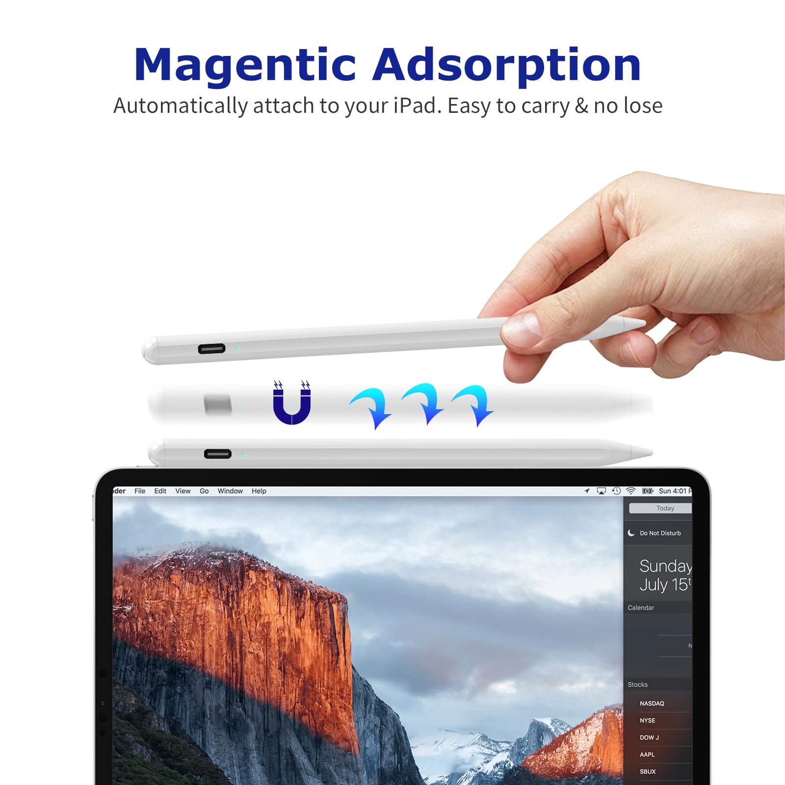 Stylus Pen for Android Tablets Phones Stylus Pencil for Samsung iPhone, Active Universal Stylus Pens for iOS/Android Most Tablets, High Precision Digital Stylus Pencils for Touch Screen Writing Black