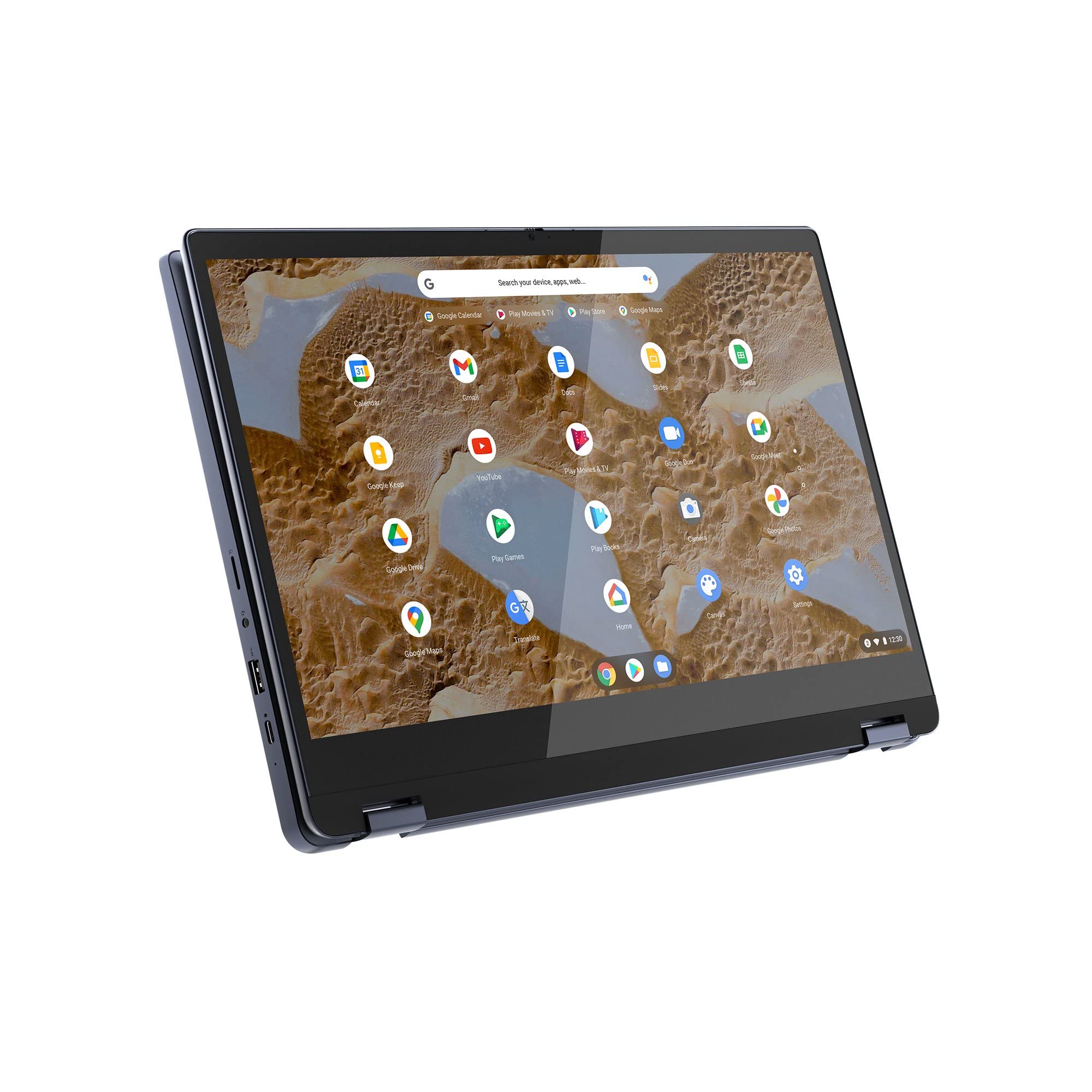 Lenovo Chromebook Flex 3 15.6in Touch Full HD 2-in-1 Convertible Laptop in Abyss Blue Intel Quad Core Processor up to 3.3Ghz 128GB eMMC 8GB DDR4 WiFi BT Webcam HDMI (Flex3-Renewed)