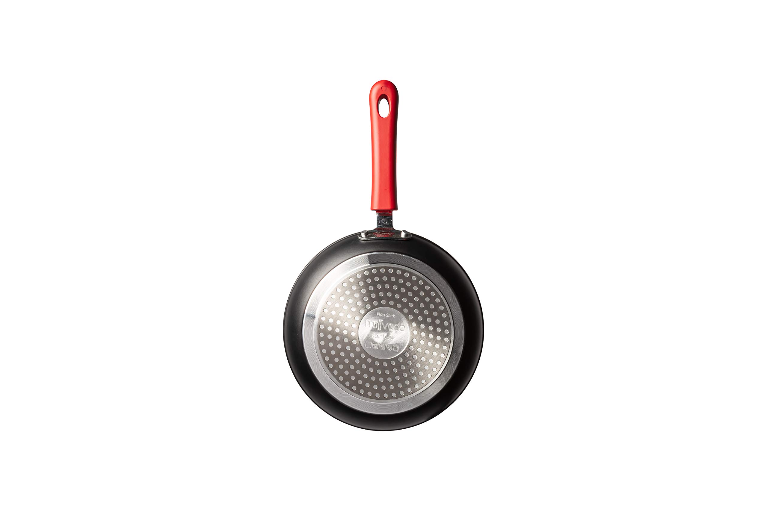 Millvado Nonstick Frying Pan, 8" Small Skillet With Healthier Granite Non Stick Coating, Omelet Egg Pan, Cooking Pan, Silicone Easy Grip Handle, Compatible with Electric, Gas, Induction Frying Pans
