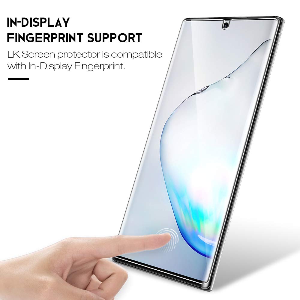 LK 5 Pack 2 Pack Screen Protector + 3 Pack Camera Lens Protector Compatible with Samsung Galaxy Note 10 6.3-inch, Positioning Tool, HD Ultra-Thin, Flexible TPU Film