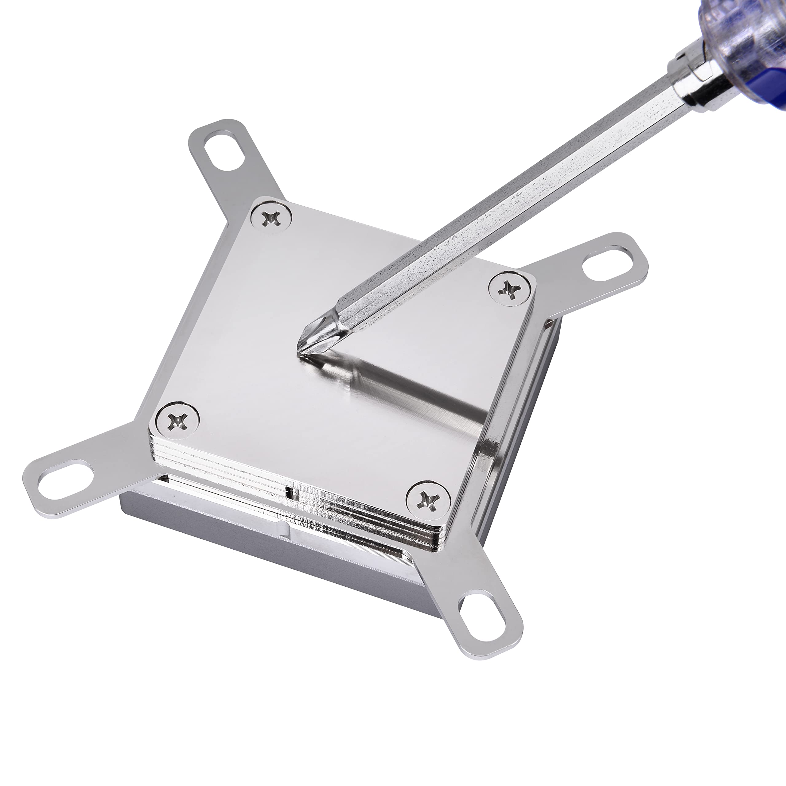 Thermaltake Pacific W8 CPU Water Block, AM5/LGA1700 Compatible, Includes Thermaltake TG-60 Metal Thermal Grease, CL-W347-CU00SL-A Silver