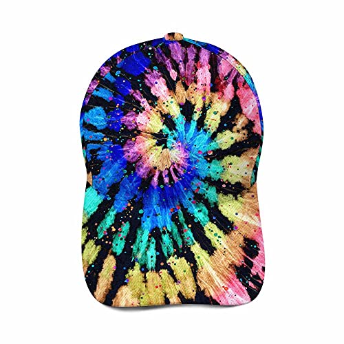 Pehede Tie Dye Baseball Cap Trucker Snapback Hats Vintage Ball Hat Adjustable Sport Caps for Men Women