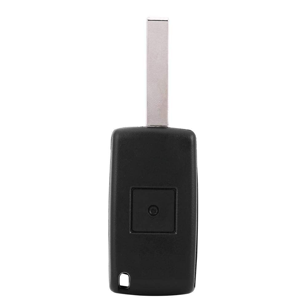 Llave 207 Original,Key Fob Replacement,Car Remote Key Fob,2 Buttons Car Remote Key Fob ID46 433MHz W/ Uncut Blade Fit for 207 307 308 407 807 Remote Control Car Key Flip Key Llave
