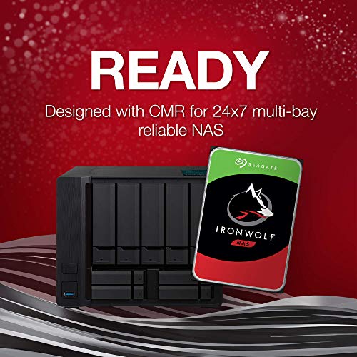 Seagate IronWolf 8TB NAS Internal Hard Drive HDD β 3.5 Inch SATA 6Gb/s 7200 RPM 256MB Cache for RAID Network Attached Storage β Frustration Free Packaging (ST8000VNZ04/N004)