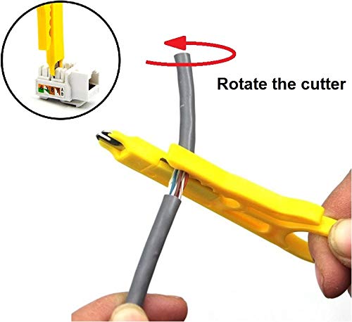 UbiGearĀ® Network/Phone Cable Tester + RJ11/RJ12/RJ22/RJ45 Crimp Crimper +100 RJ45 CAT5 CAT5e Connector Plug Network Tool Kits (Crimper315)