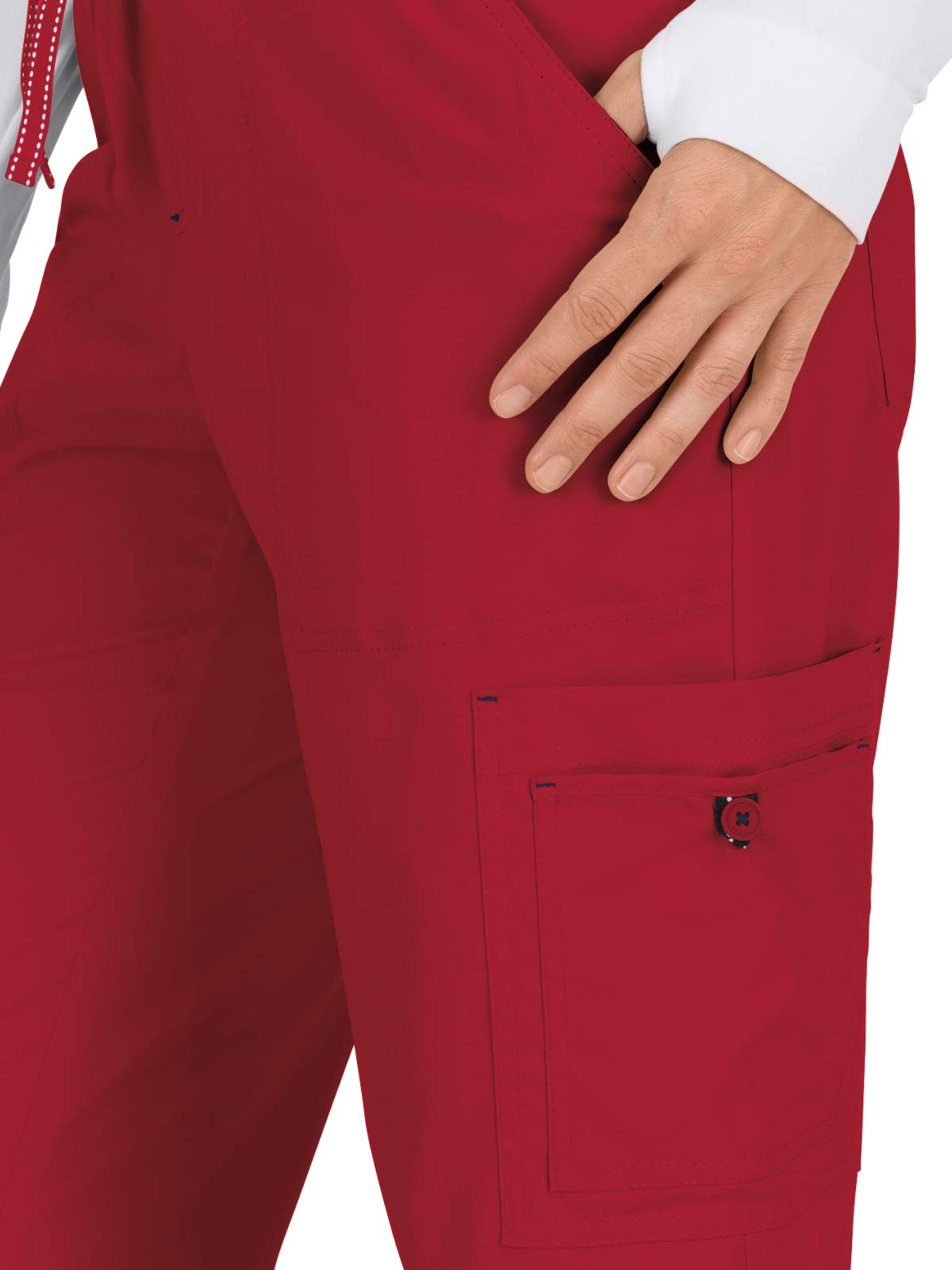 KOI Basics 731 Women's Holly Scrub Pants (Ruby, Small)