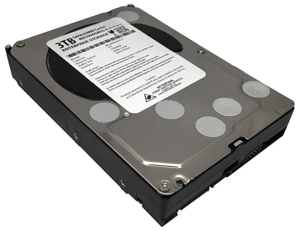 MaxDigital 3TB 7200RPM 64MB Cache SATA III 6.0Gb/s (Enterprise Storage) 3.5" Internal Hard Drive w/2 Year Warranty (Renewed)