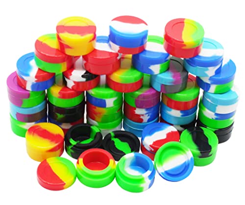 Vitakiwi 7ml Wax Silicone Concentrate Containers Non-stick Oil Jars (20)