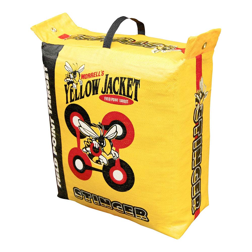 Morrell Yellow Jacket 19lb Portable Adult Field Archery Bag Target with HME Products Bowhunting Archery Range Practice Shooting 30in Bag Target Stand