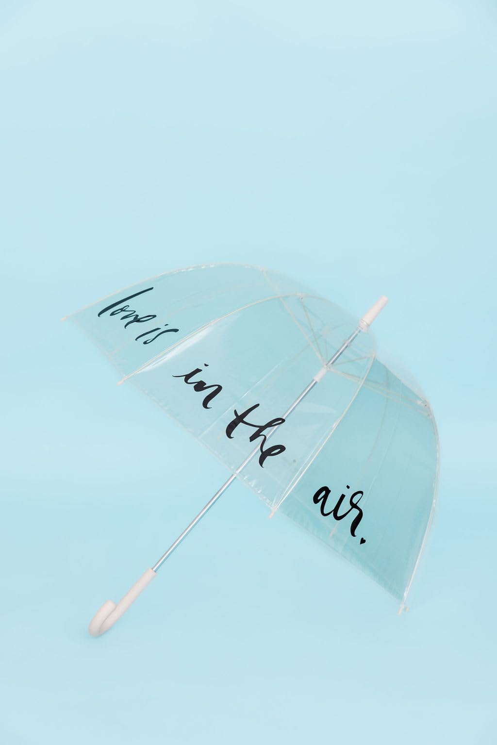 Kate Spade New York Clear Umbrella for Rain, Large Bubble Umbrella for Weddings, Love Is In The Air