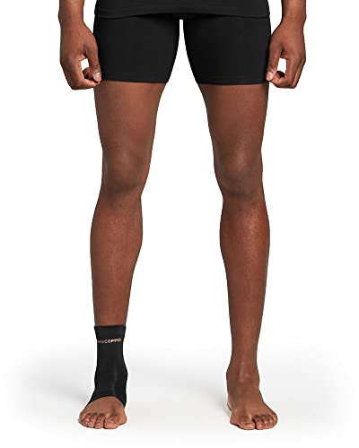 Tommie Copper Core Compression Ankle Sleeve, Unisex, Men & Women, Breathable Support Sleeve for Everyday Joint & Muscle Support - Black, Large
