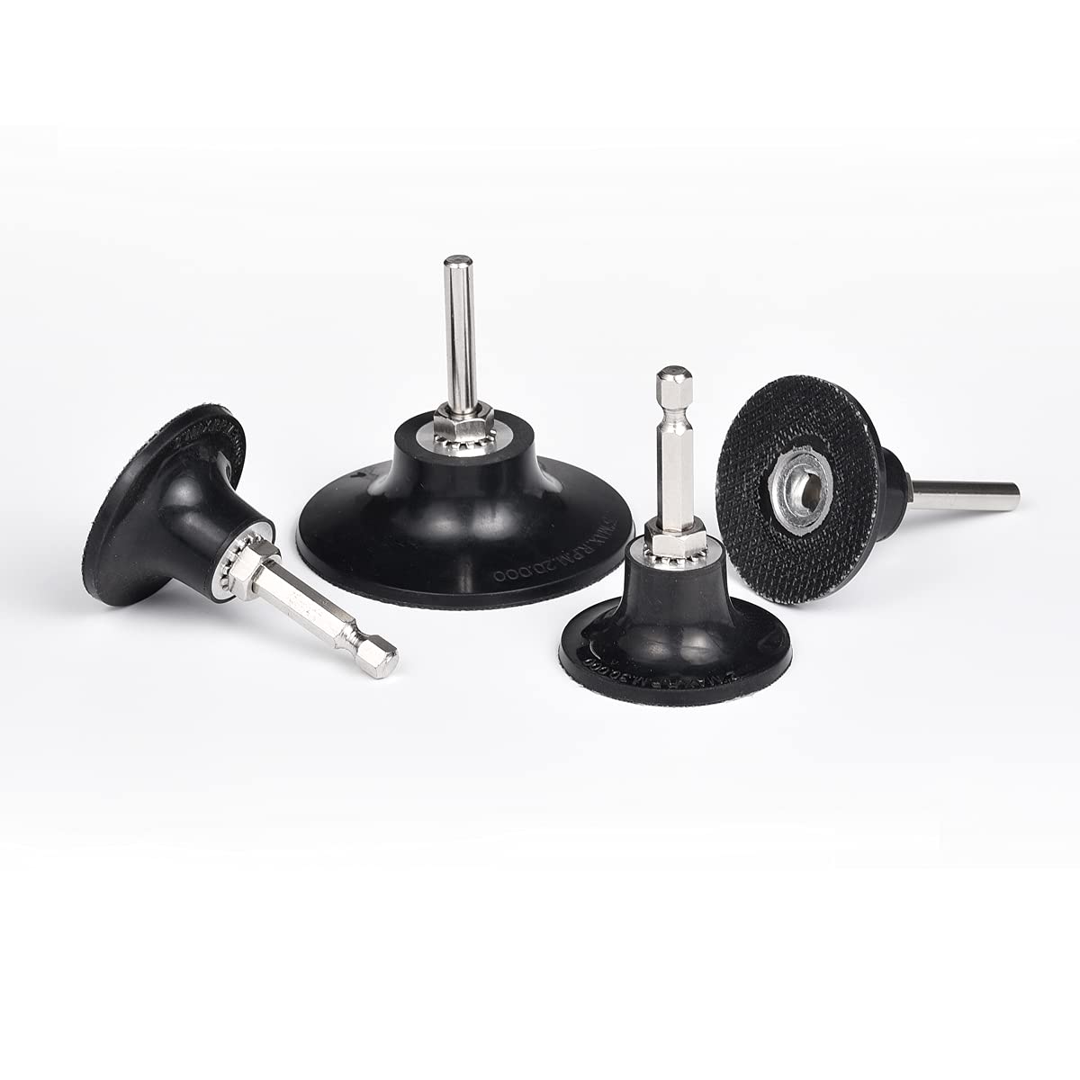 Tshya Quick Change Disc Pad Holder, 4 Pack Roll Lock Disc Holder, with 1/4" Shanks for Die Grinder Accessories