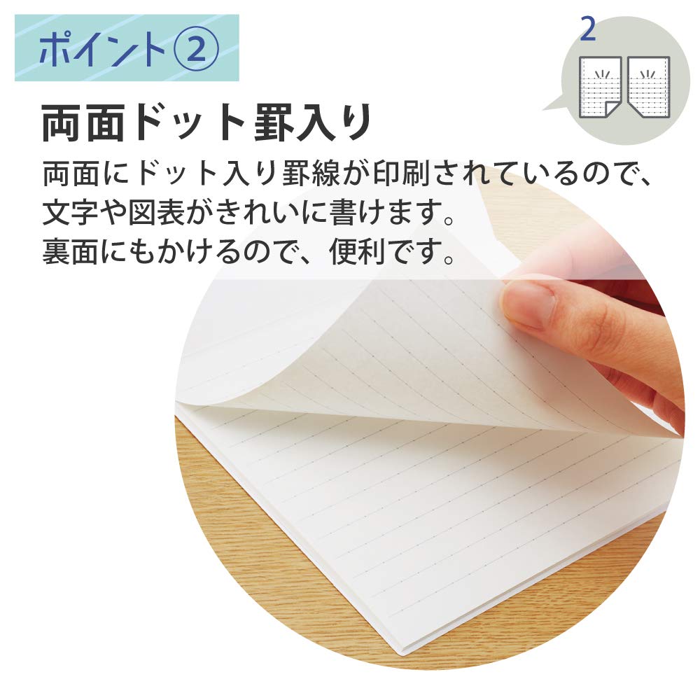 Kokuyo NT150BTB Campus Notepad Organization, Dot B Rule, Bottom Type, Mea-NT150BTB