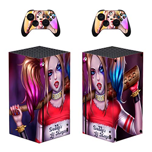 KAJAL MANI Decals Stickers Full Set Faceplate Skin for X-box-One-Series X Protection Kit Beautiful Girl