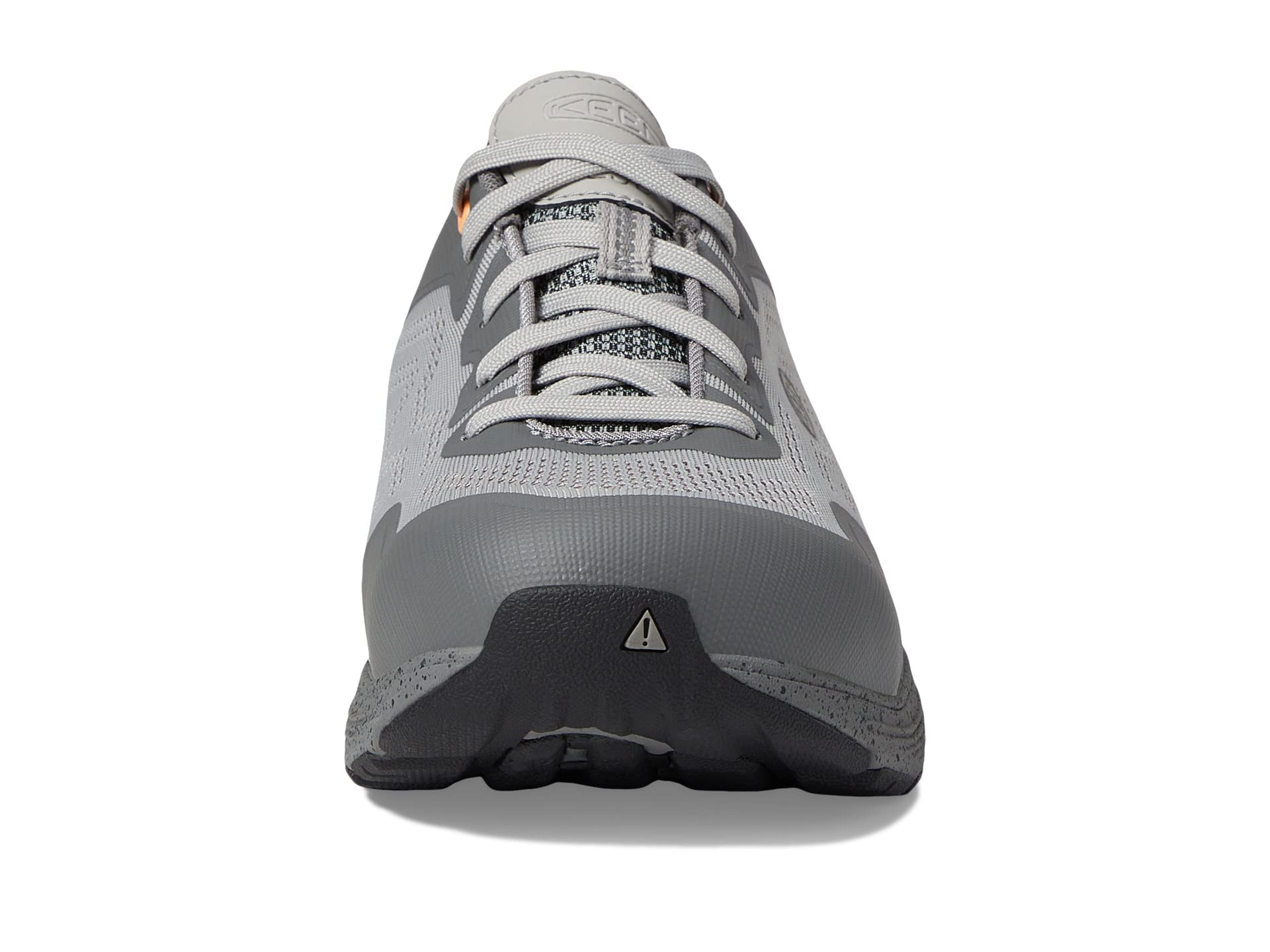 KEEN Utility Women's Sparta 2 Low Height Alloy Toe ESD Industrial Work Shoes, Drizzle/Papaya, 9 Wide