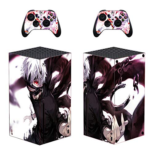 KAJAL MANI Vinyl Skin Sticker Decal Wrap for X-box-One-Series X Console Skin Set KANEKI KEN