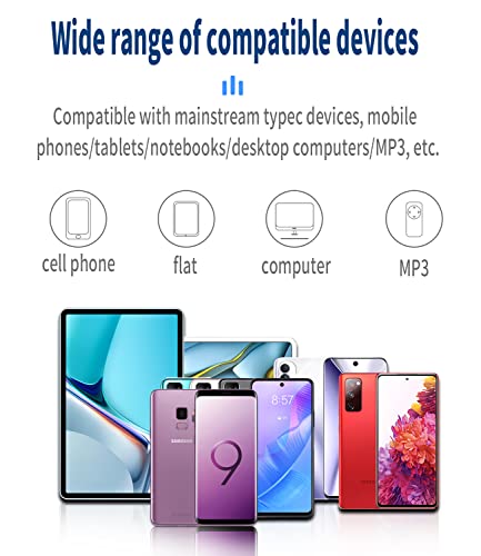USB C Wired Earbud Type 2Pack Headphone With Microphone Kid for School Chromebook Computer Audifono Compatible for Samsung Apple IPhone15 Pro Max Plus ipad Pro Air Mini Running Earphone Volume Control