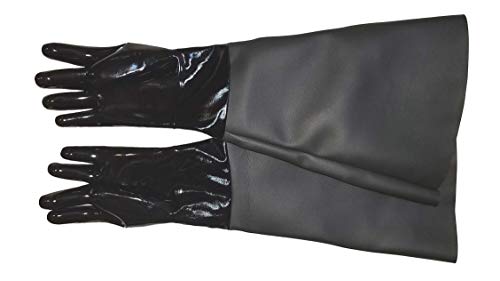TUFF-Blast Neoprene Gloves for Sandblasting Sandblaster Sand Blast Cabinet - 6" x 24" Made in USA