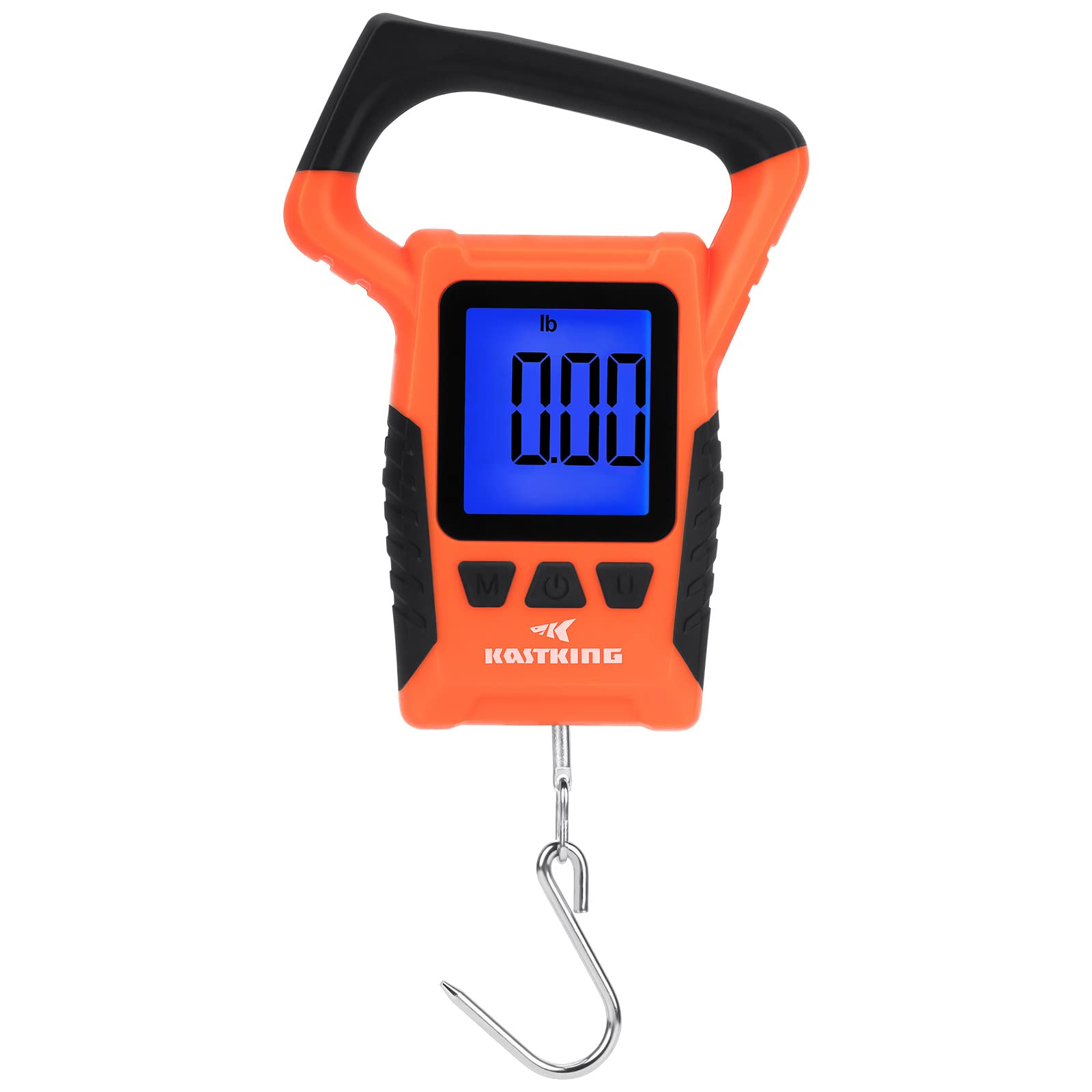 KastKing Waterproof Floating Digital Fishing Scale with No-Puncture Lip Gripper. Dual Mode - Pounds/Ounces & Kilograms. 0-50 Lbs/22.68 Kg, Lightweight ABS Frame, Non-Slip Handle