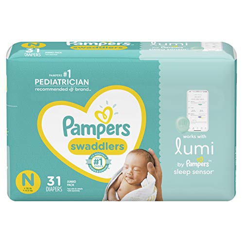 Lumi by Pampers, Newborn Diapers, Jumbo - Compatible with Lumi Sleep System (Sold Separately), 31 Count