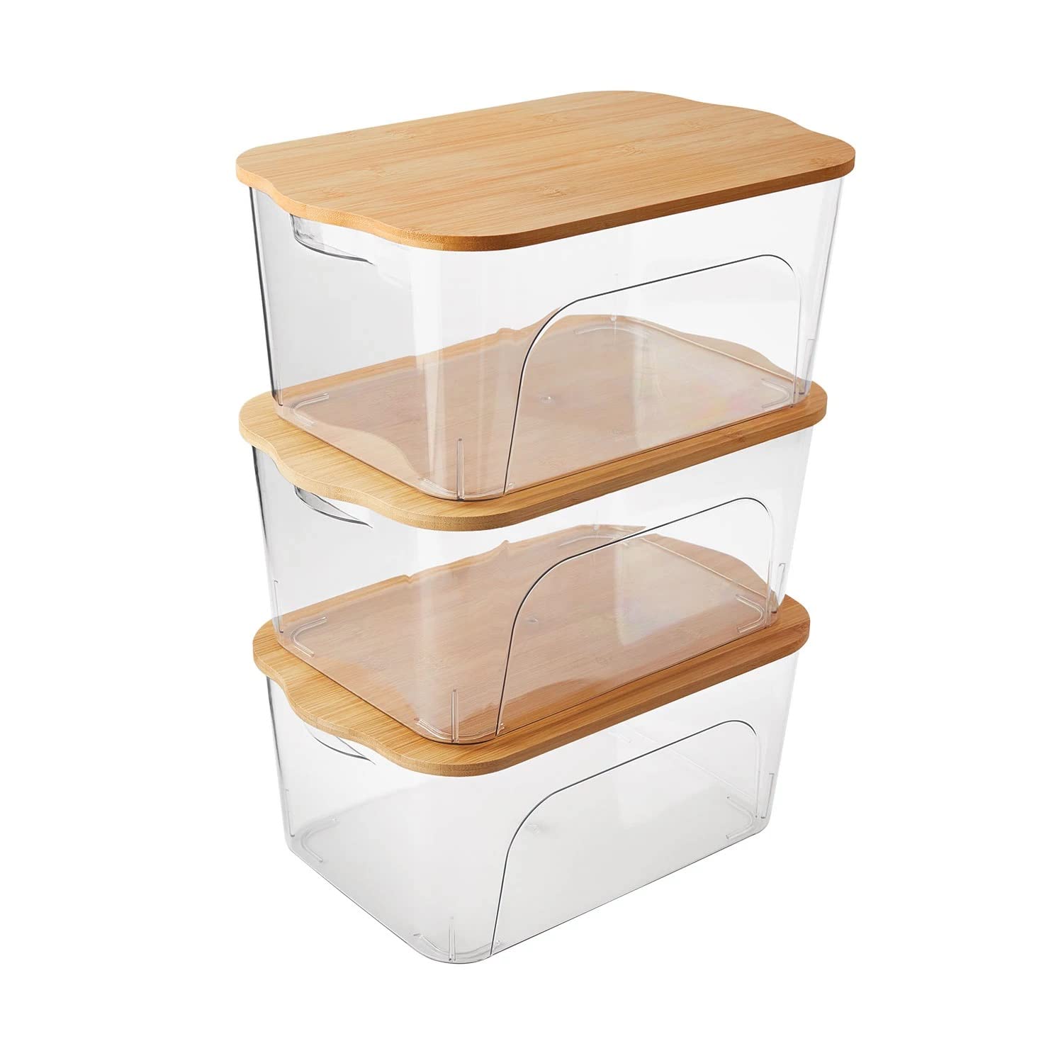 Member's Mark Multipurpose Storage Bins with Bamboo Lids (3 Count)