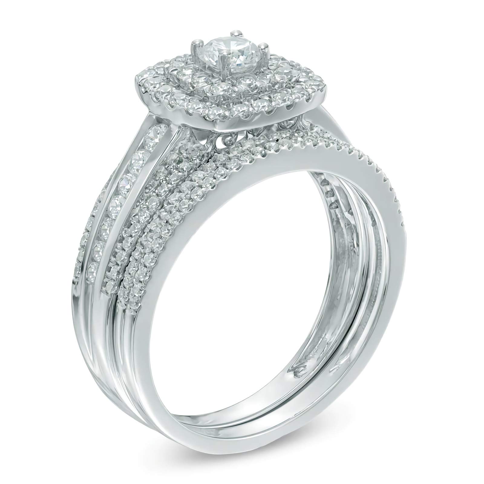 Molioaki 1 Carat (ctw) moissanite engagement rings for women 10K gold moissanite rings personalized rings -YY