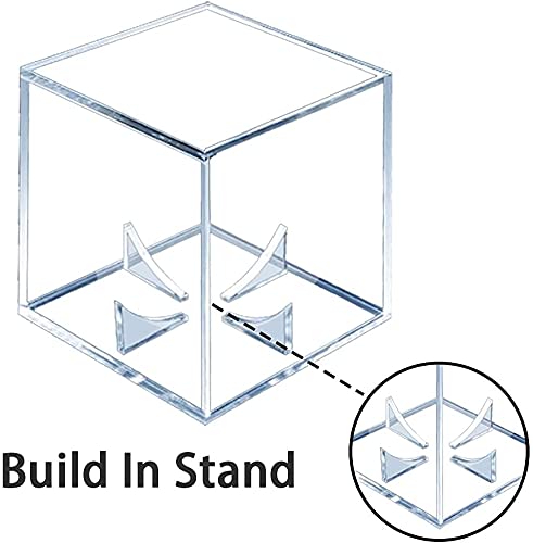 Jaragar Baseball Display Case 1 Pack, UV Protected Sport Collectibles Baseball Holder Acrylic Cube Memorabilia Display Box, Official Baseball Autograph Display Case for Official Size Baseball