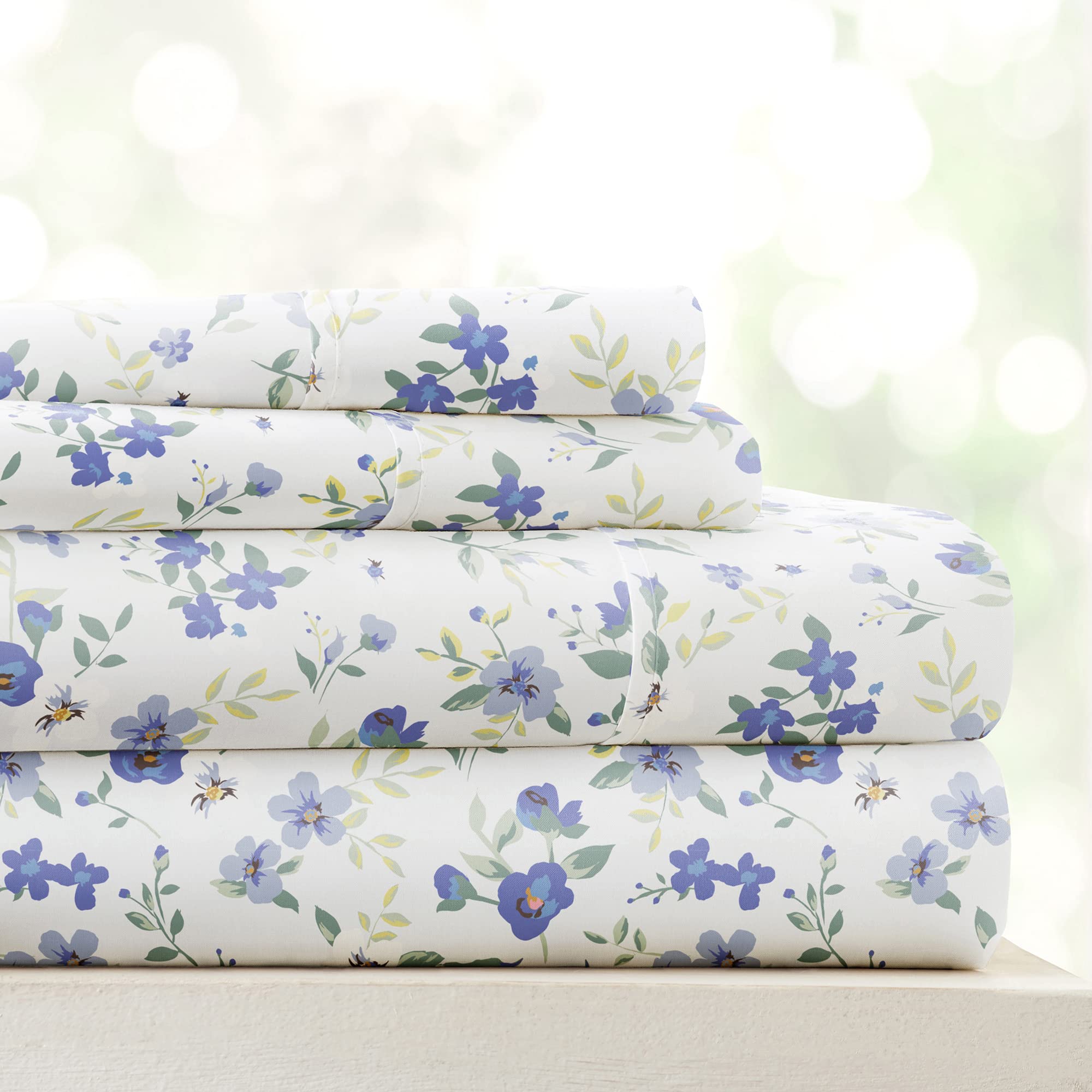 Linen Market 4 Piece Full Bedding Sheet Set (Pink Floral) - Sleep Better Than Ever with These Ultra-Soft & Cooling Bed Sheets for Your Full Size Bed - Deep Pocket Fits 16" Mattress