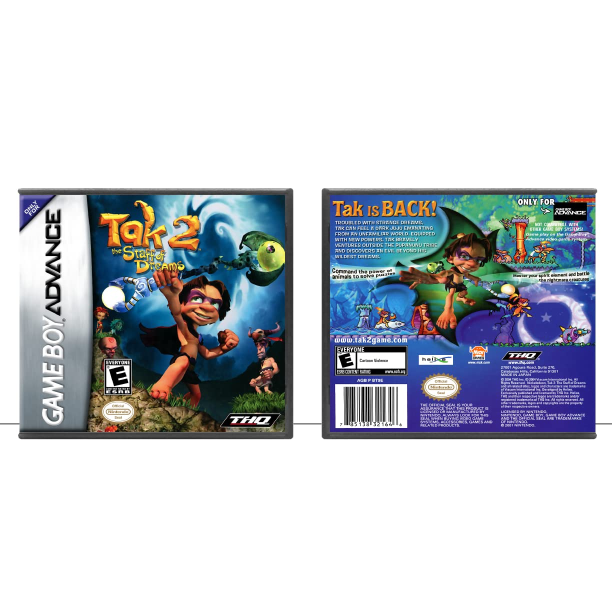 Tak 2: The Staff of Dreams | (GBA) Game Boy Advance - Game Case Only - No Game