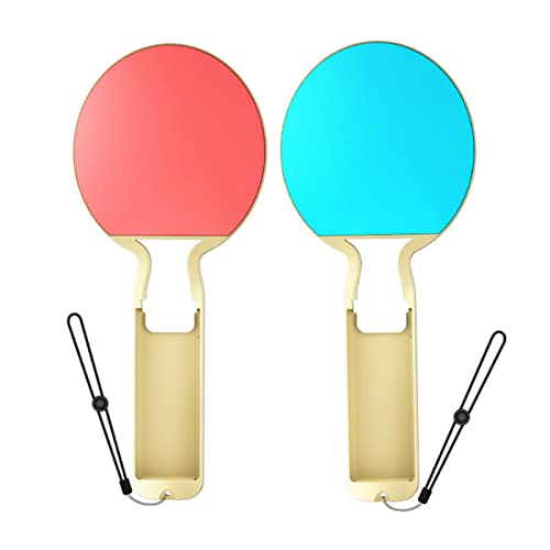 SamFansar Controller Grip Professional Play Video Games Table Tennis Racket Shape VR Gaming Controller Handle Grip Blue & Red