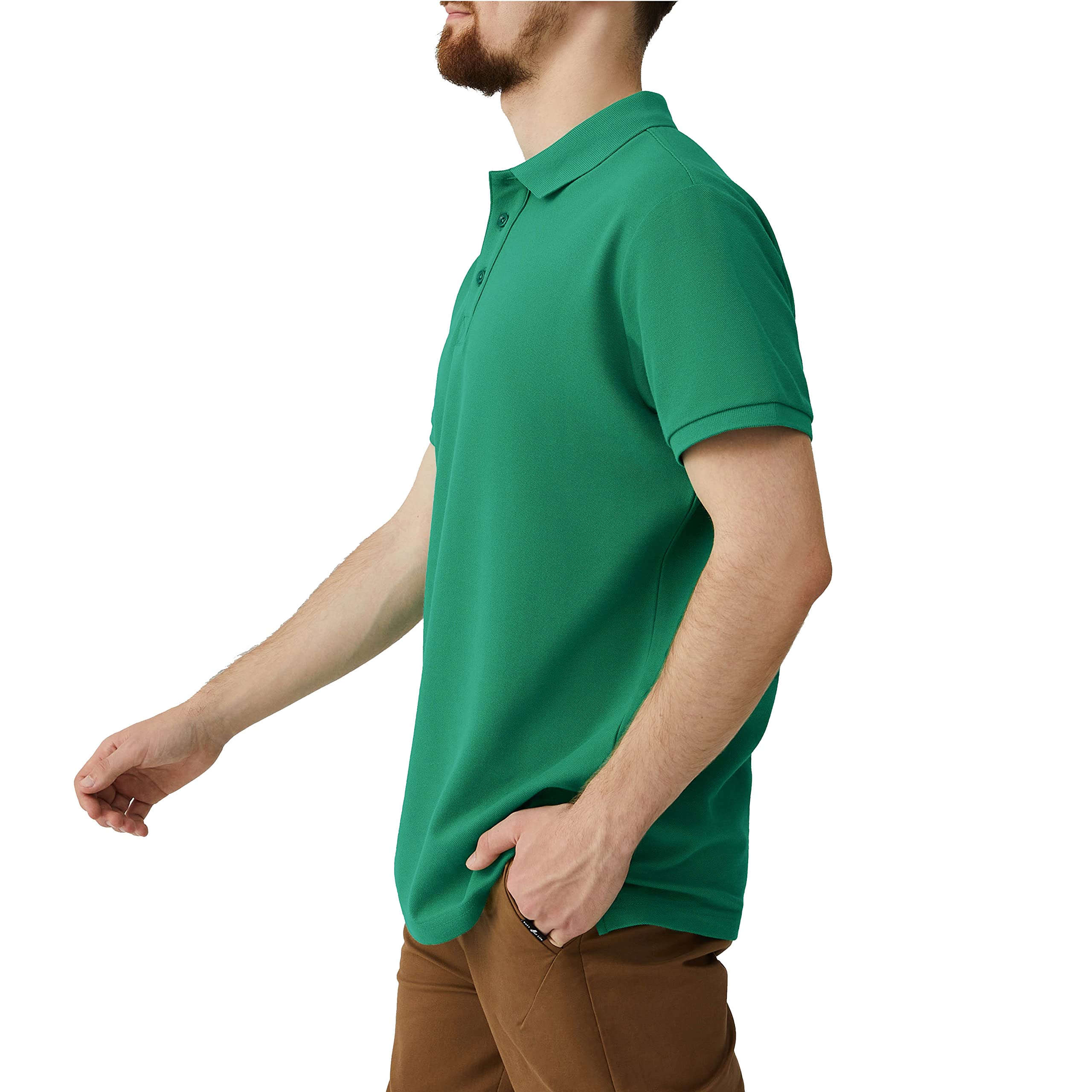 Men's Polo Classic Daily Golf Shirt Short Sleeve(Dark Green)