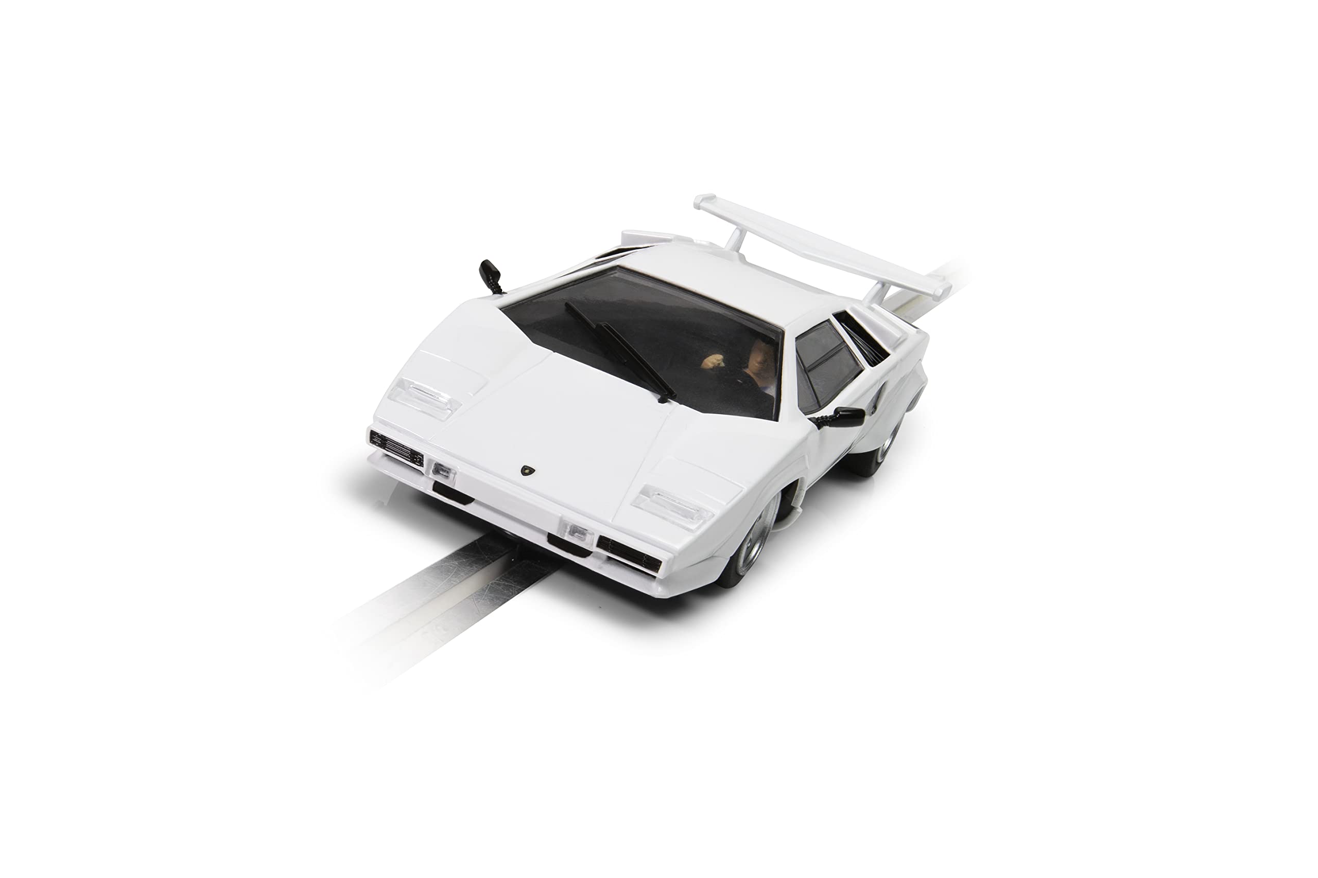 Scalextric Lamborghini Countach White Supercar 1:32 Slot Race Car C4336