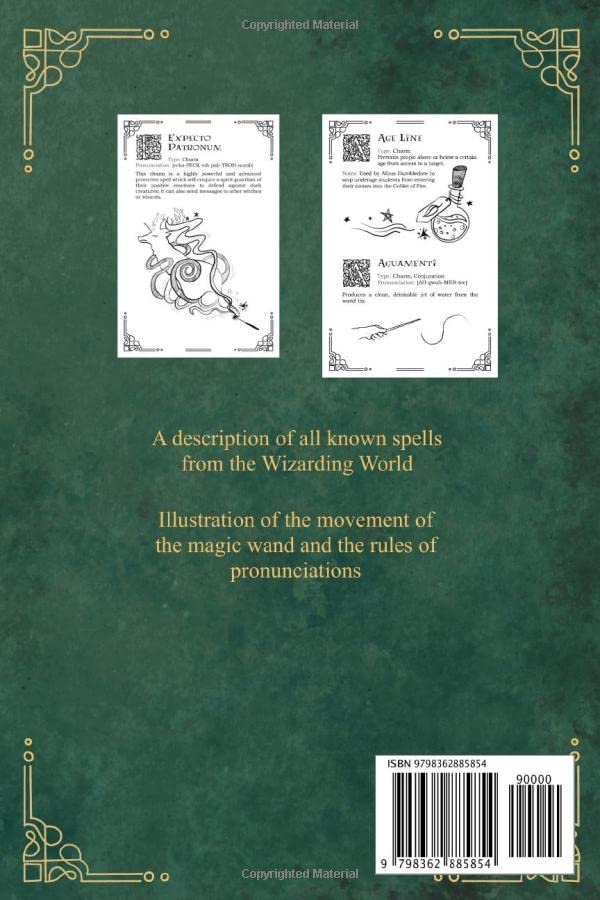 The Unofficial Harry Potšer Spellbook: Charms, Spells, Curses. The Illustrated Spellbook For Your Kids