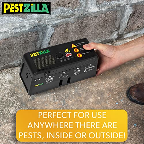 Pestzilla Rat Zapper β Rechargeable Electric Mouse Trap β Effective & Humane Mouse Traps Indoor for Home β Safe & Clean Rat Trap, No Touch & No Clean (2 Pack)