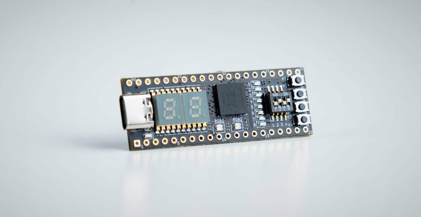 STEPFPGA, a Lattice Based Mini Board with Interactive Components and Extension GPIOs โ WebIDE Supported Across All OS Platforms โ Ideal for FPGA Learning and Digital Circuits Experiments