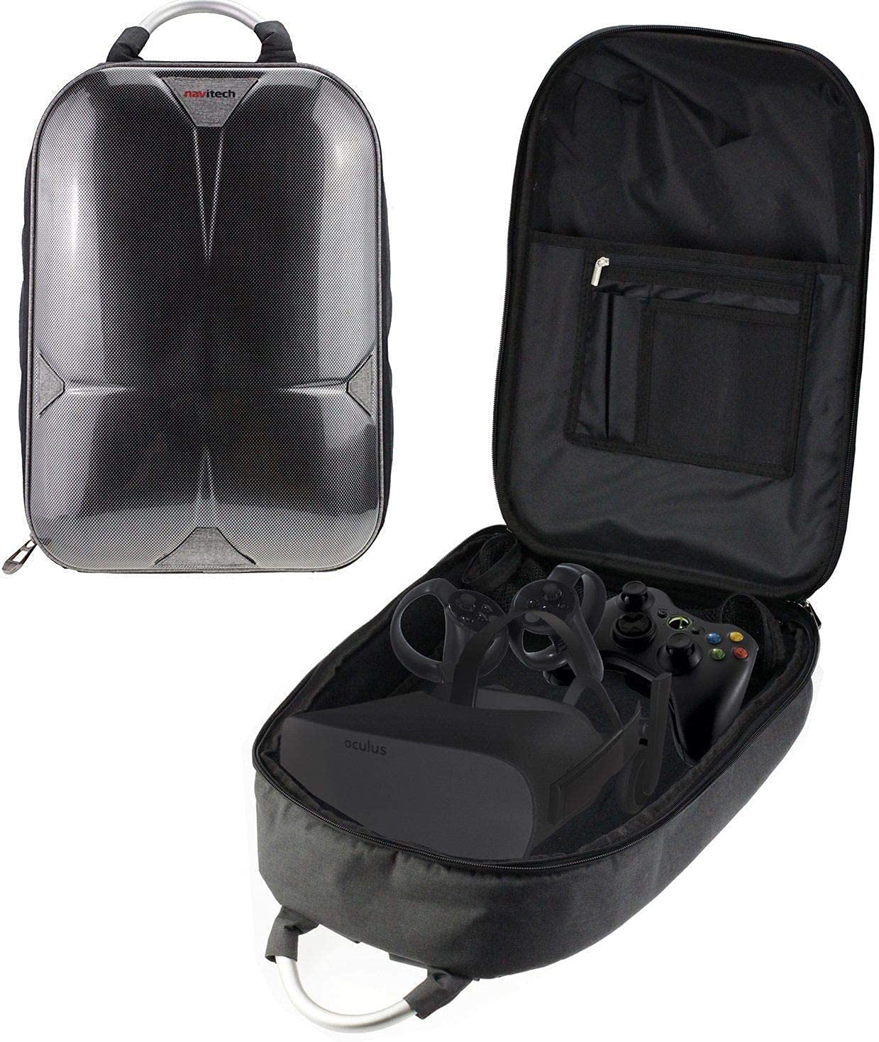 Navitech Rugged Grey VR Backpack Compatible with HTC Vive Focus 3
