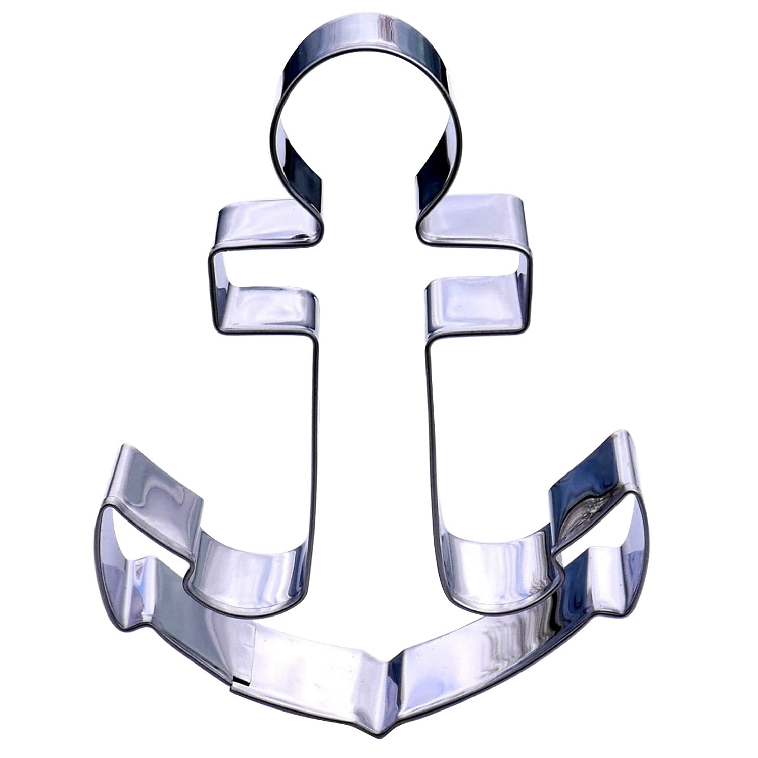 Ship Anchor Cookie Cutter, Premium Food-Grade Stainless Steel, Dishwasher Safe