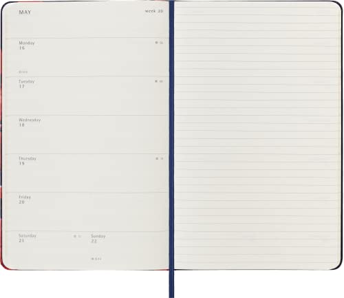 Moleskine 2022 Year Of The Tiger Weekly Planner, 12M, Large, Blue, Hard Cover (5 x 8.25)