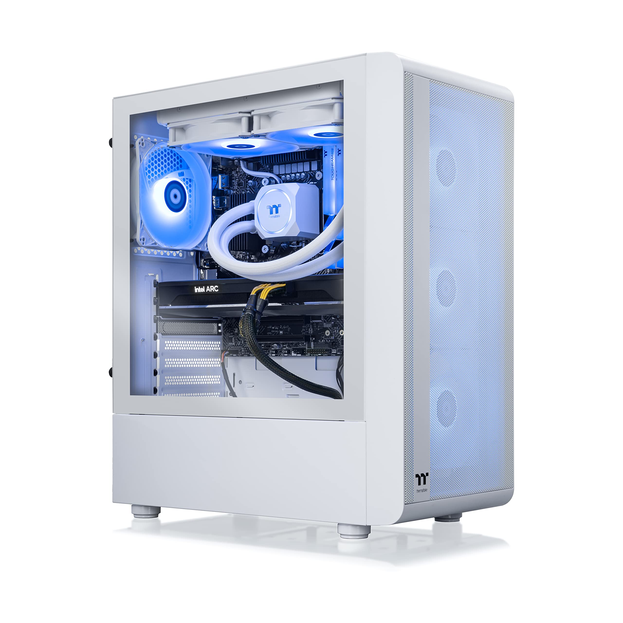 Thermaltake LCGS Quartz i750 Gaming Desktop (Intel Core™ i5-12600KF, ToughRam 3600Mhz 16GB RGB Memory, Intel® Arc™ A750, 1TB NVMe M.2, Win 10) S2QT-B660-A75-LCS