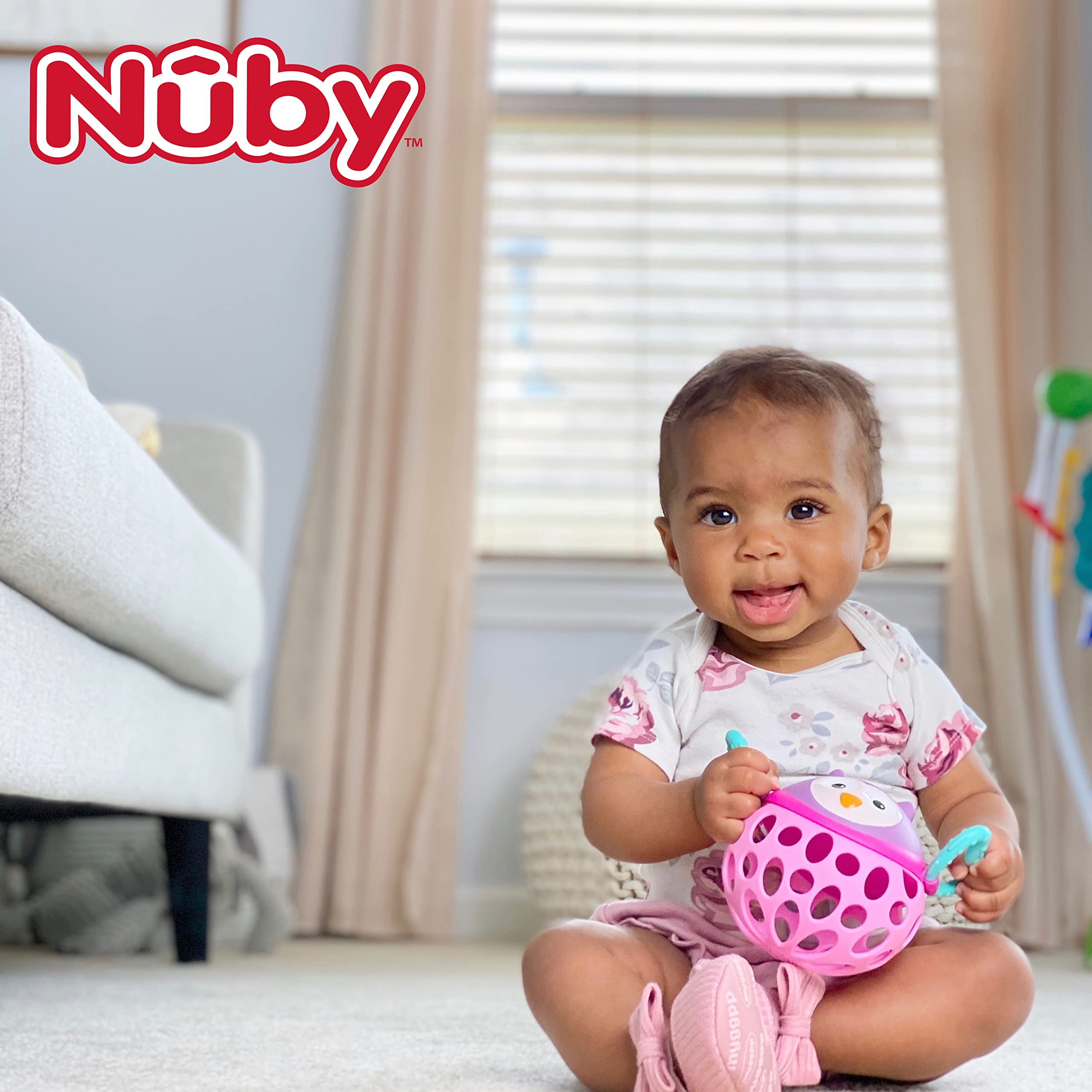 Nuby 10 Pack Infant Socks for Girls, All Weather Ankle Socks, Black and Pink, 12-24M