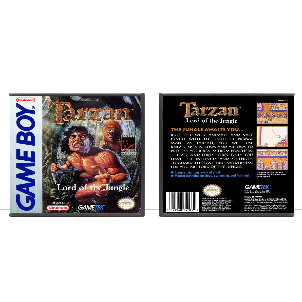 Tarzan: Lord of the Jungle | (GB) Game Boy - Game Case Only - No Game
