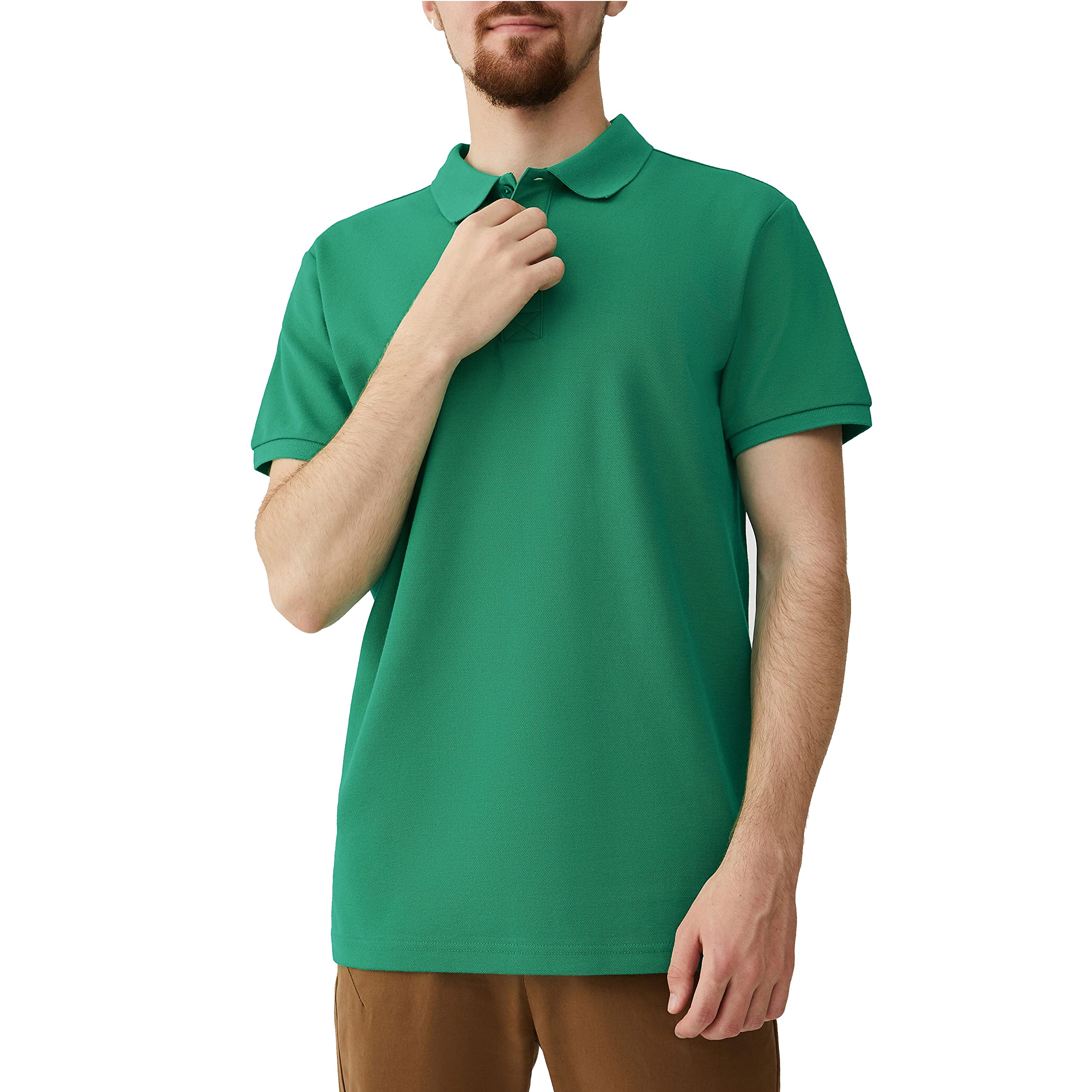 Men's Polo Classic Daily Golf Shirt Short Sleeve(Dark Green)