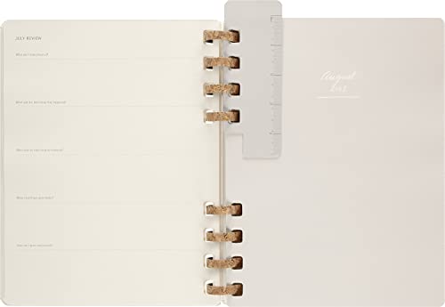Moleskine Spiral 12 Month 2023 Academic Year Planner, Hard Cover, XL (7.5" x 9.75"), Oyster