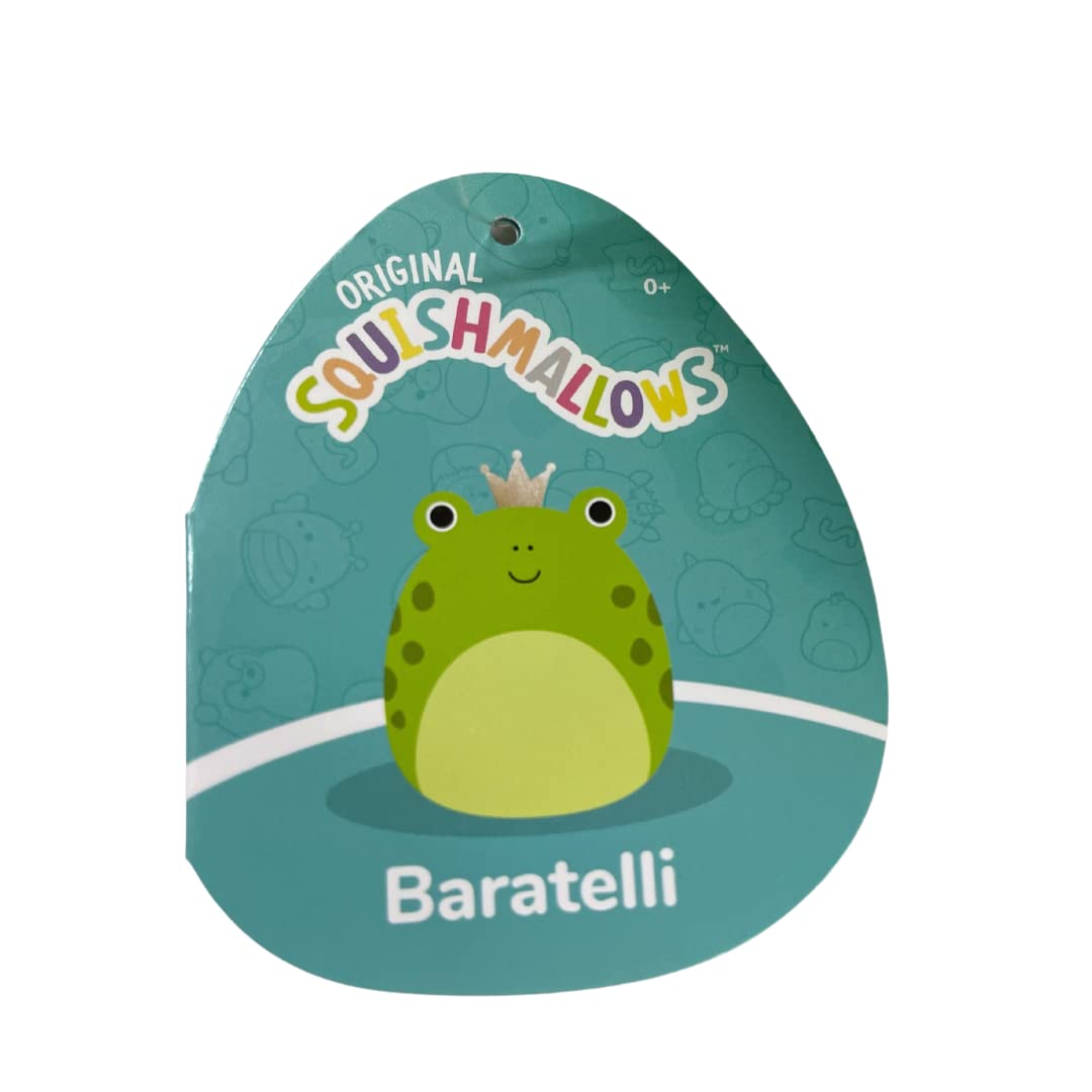 Squishmallow Official Kellytoy Plush 8 Inch Squishy Soft Plush Toy Animals (Baratelli Green Frog)