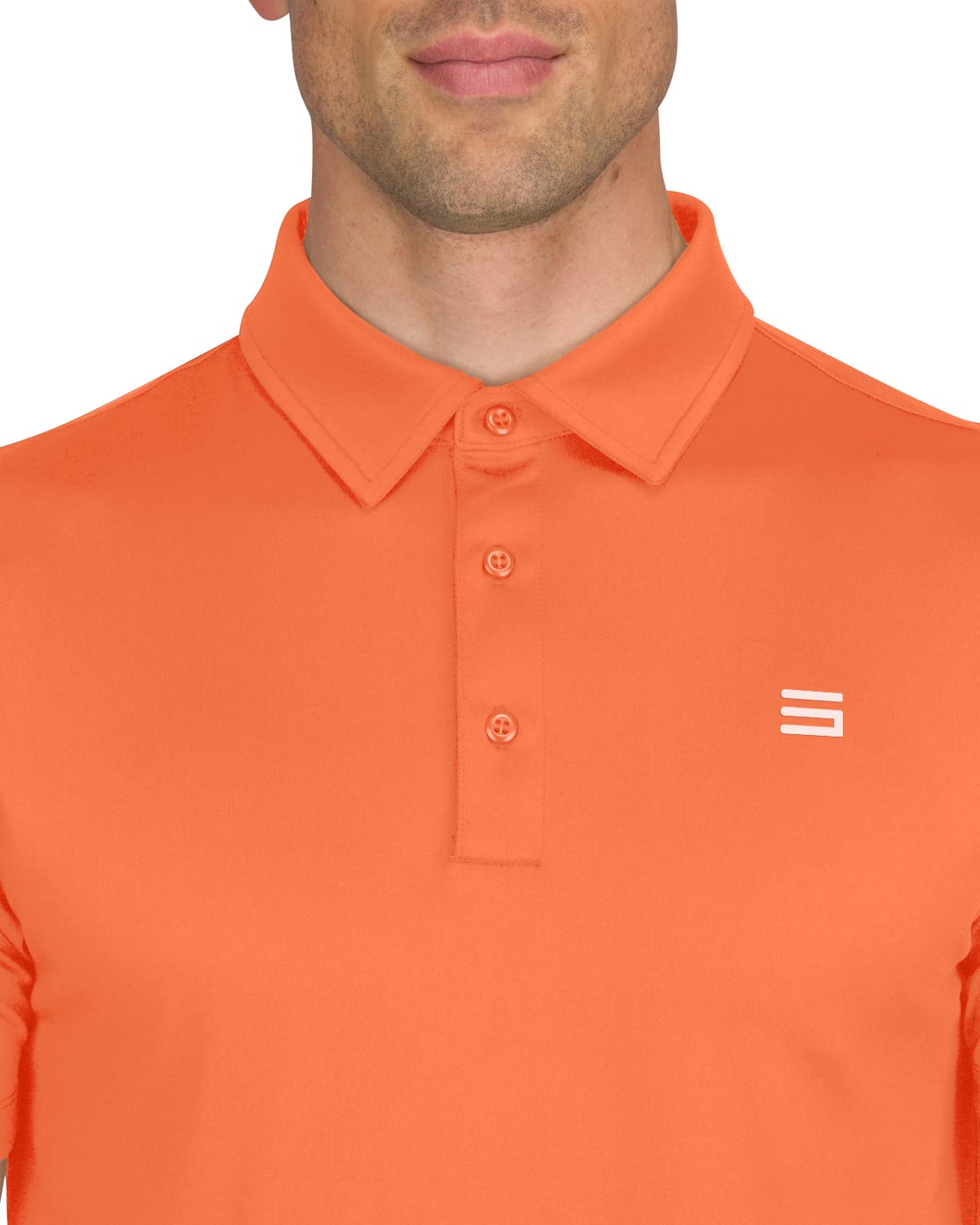 Men’s Untucked Golf Polo Shirts - The Perfect Length, Quick Dry, 4-Way Stretch Fabric. Moisture Wicking, UPF 50+ Protection