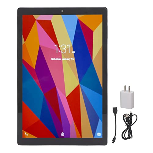 Silver 10.1 Inch Tablet 1960 X 1200 2.4 5G WiFi Desktop Tablet (US Plug)